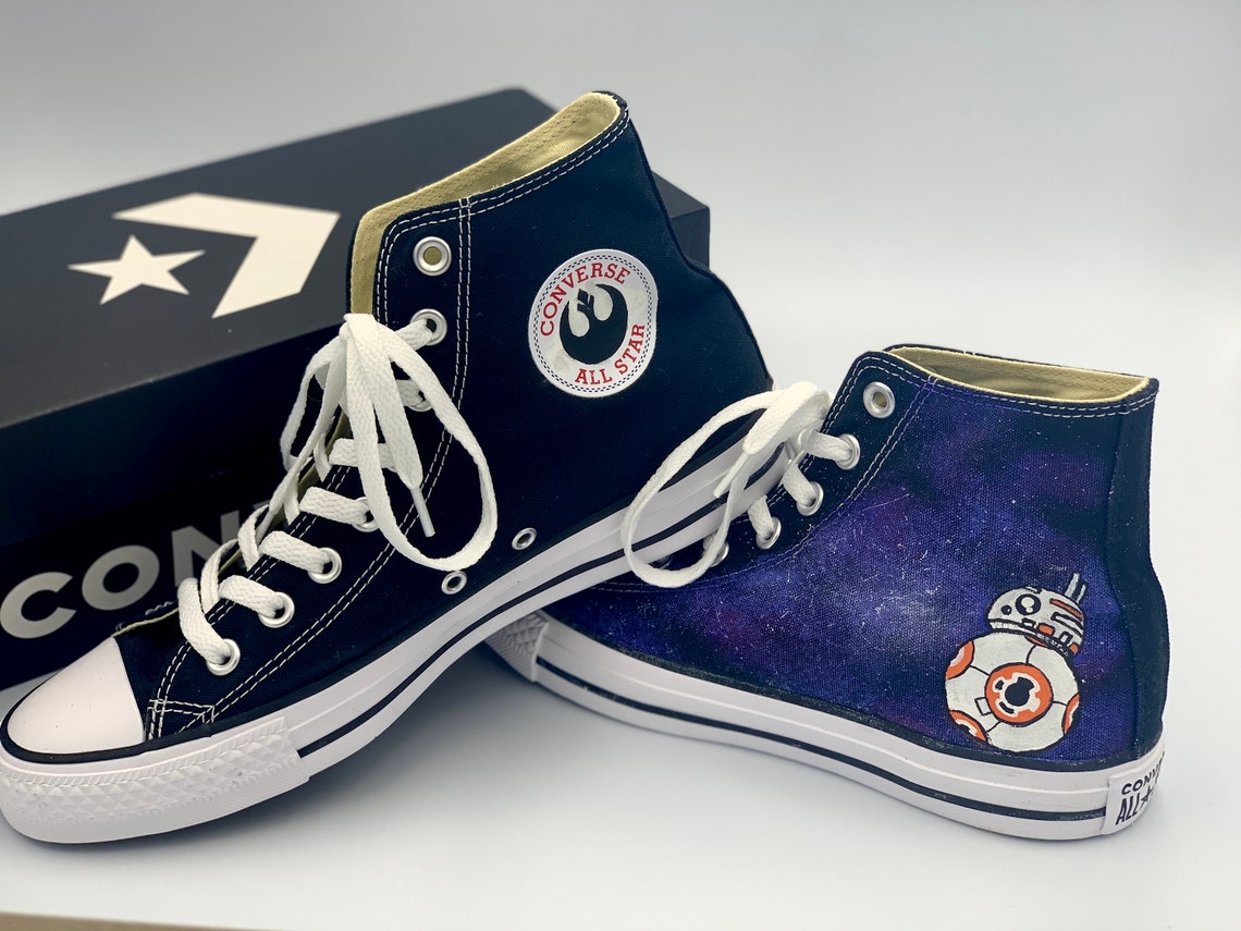 CUSTOM Star Wars Inspired Hand-painted Converse Disney Shoes - Etsy