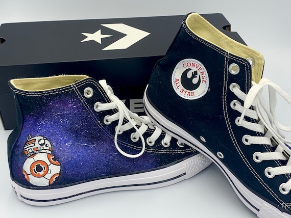 CUSTOM Star Wars Inspired Hand-painted Converse Disney Shoes | Etsy