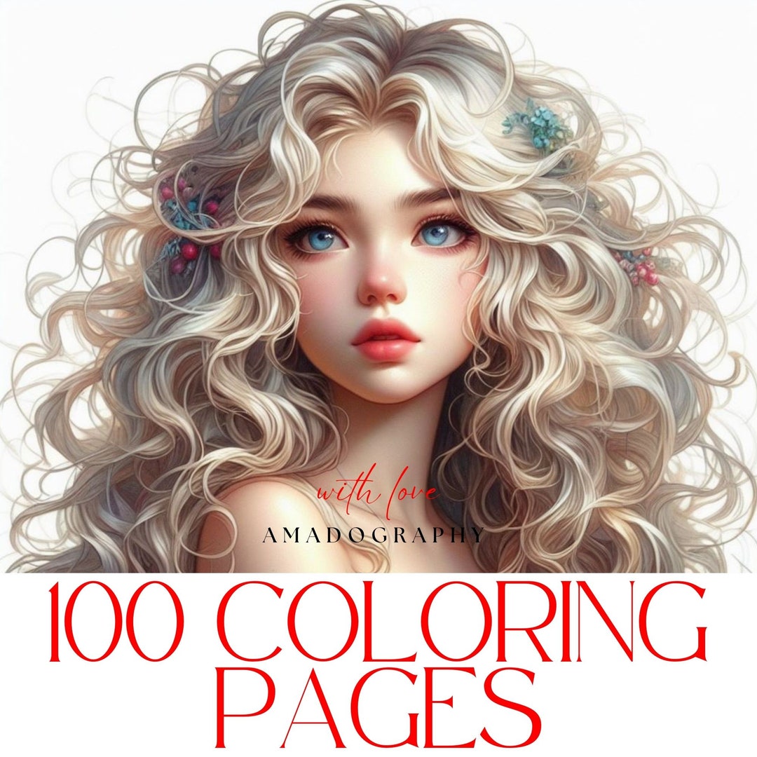 100 Queen Moon Fairies Coloring Bundle for Adults - Fairy Tale Forest ...