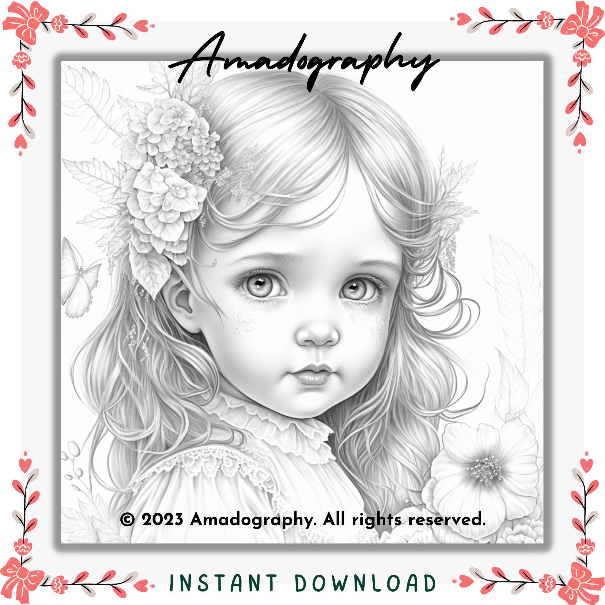 Cute Baby Girl Coloring Pages