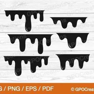Drip SVG Paint Drip SVG Dripping SVG Dripping Borders Svg - Etsy