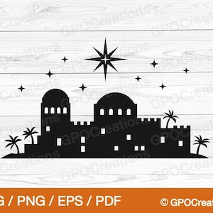 Bethlehem SVG, Christmas Star SVG, Bethlehem PNG, Bethlehem Cut File ...