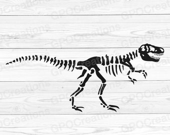 Dinosaur Fossil Svg - Etsy