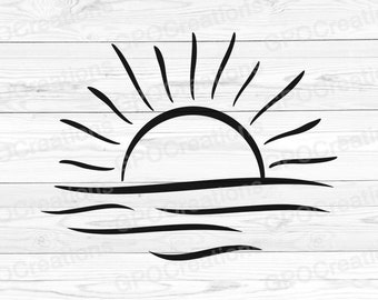 Sunrise Svg - Etsy Canada