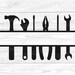 Tools Monogram SVG, Tools Split Frame SVG, Mechanic Tools SVG, Dad ...