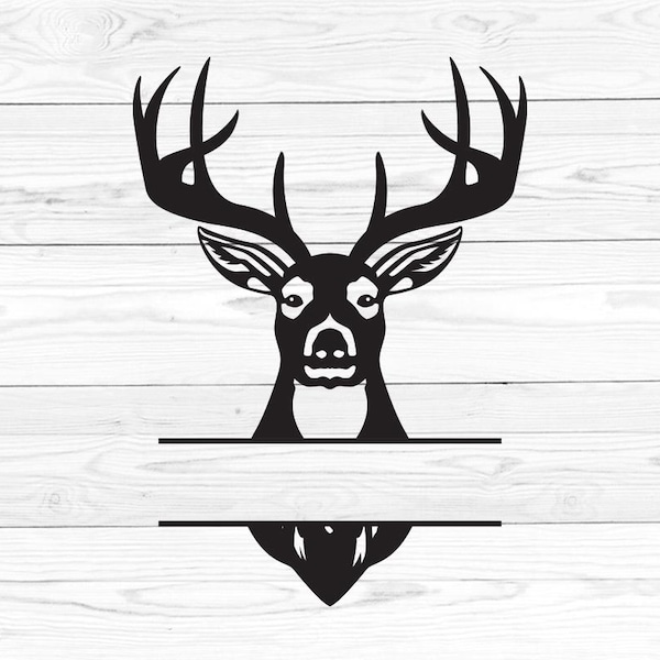 Deer Monogram Svg - Etsy