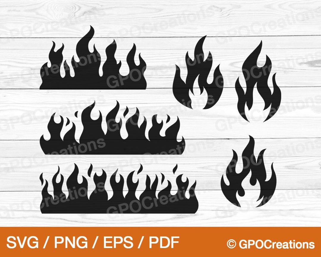 Fire SVG Flames SVG Fire Flame SVG Flame Svg Fire Clipart - Etsy