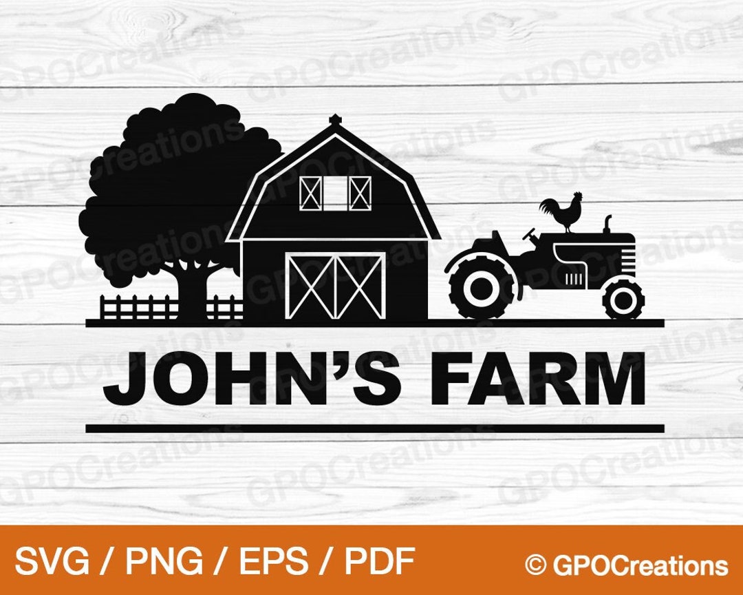 Farm SVG Farm Split Frame SVG Farm Monogram Svg Farm Scene - Etsy