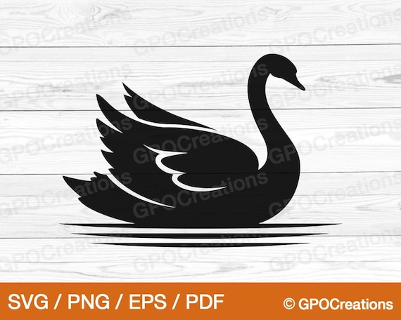 Swan SVG Beautiful Swan SVG Swan Cut File Swan Vector Swan | Etsy Canada