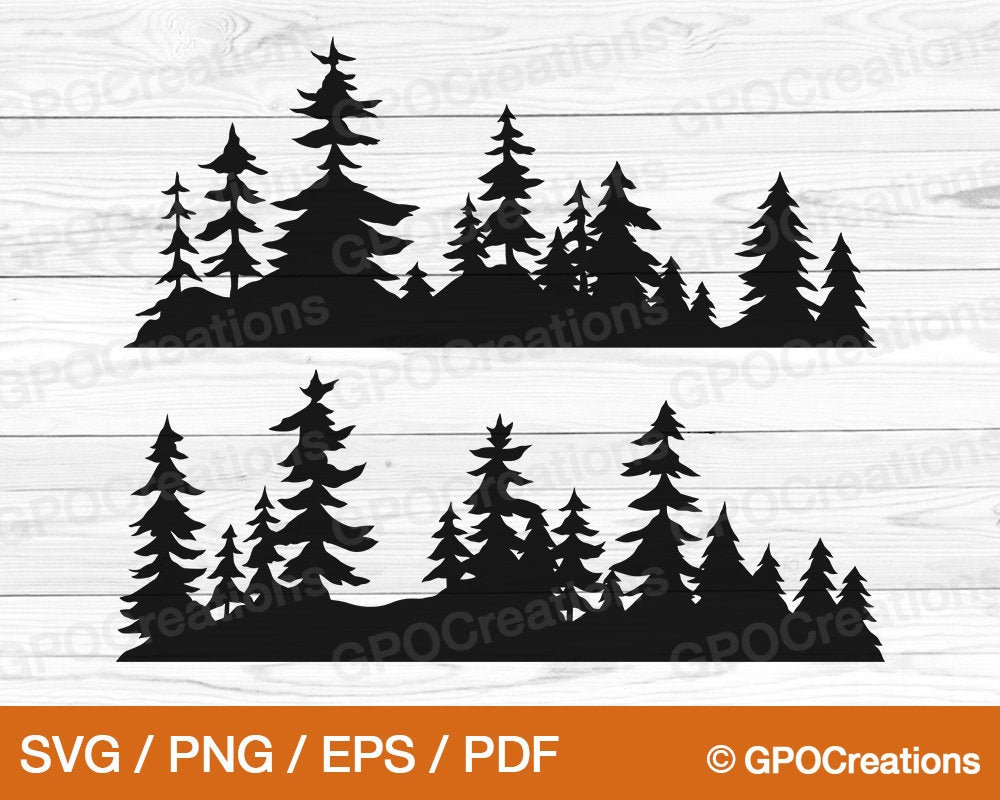 Forest SVG Bundle Pine Tree Forest SVG Tree Forest SVG | Etsy