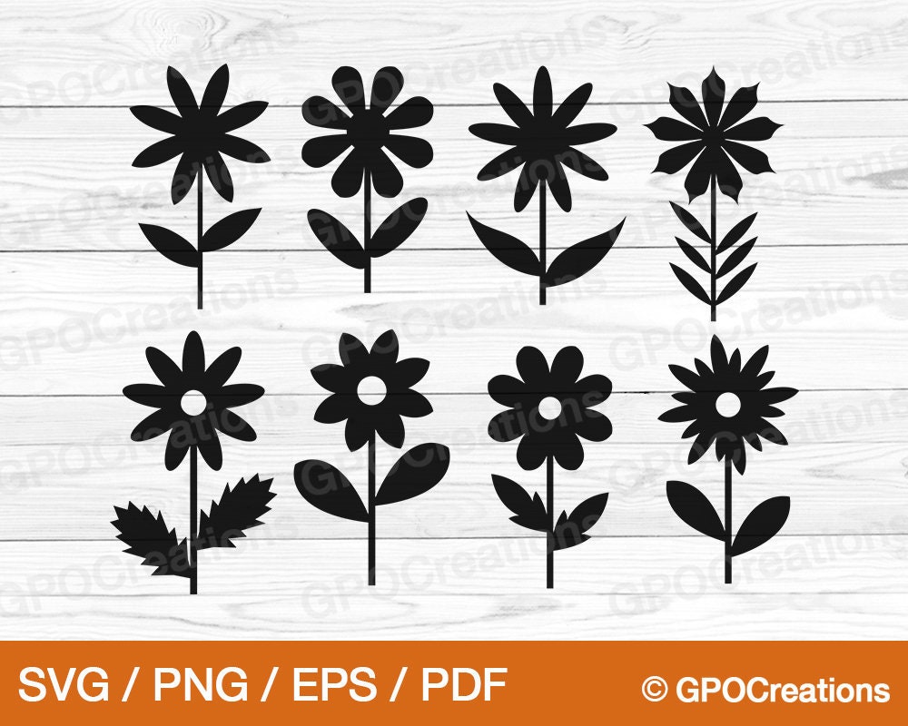 Flowers SVG Spring SVG Spring Flowers SVG Flowers and - Etsy