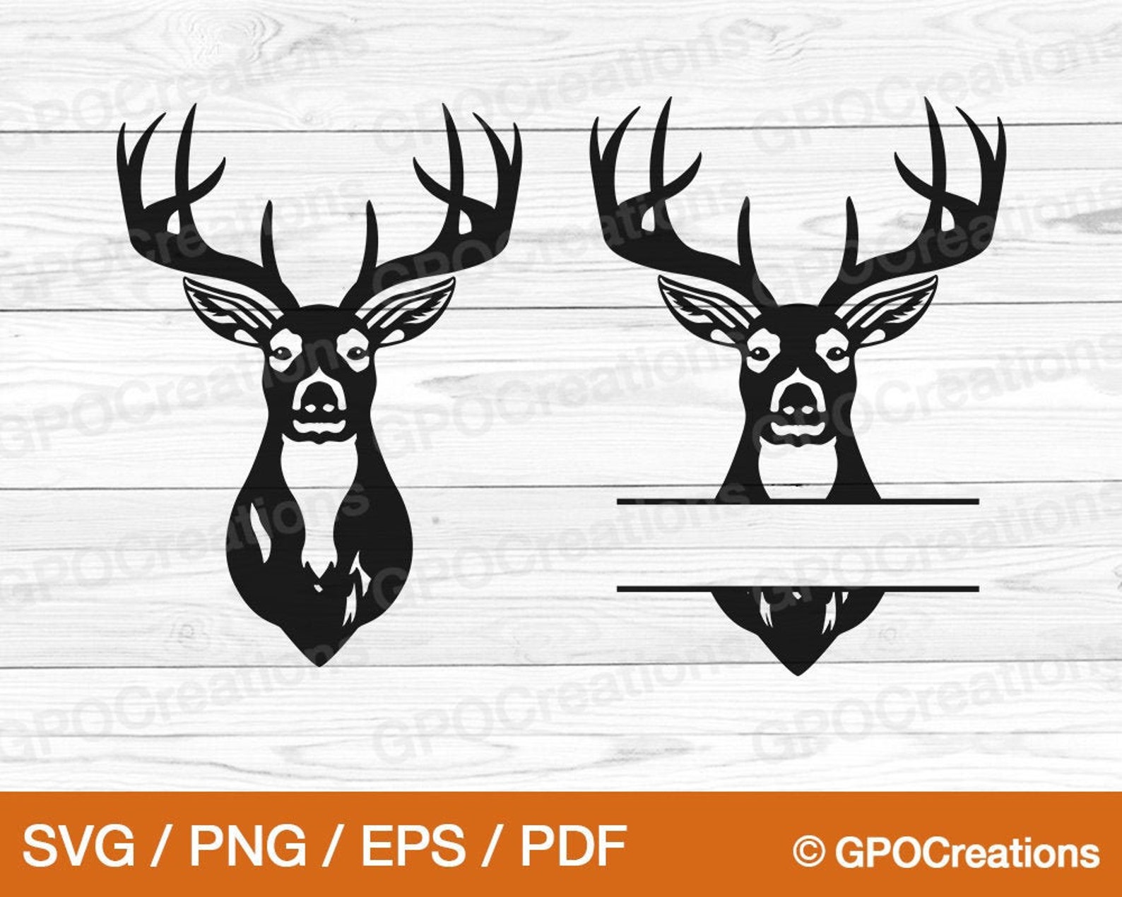 Deer SVG Bundle Deer Monogram SVG Deer Head SVG Deer | Etsy