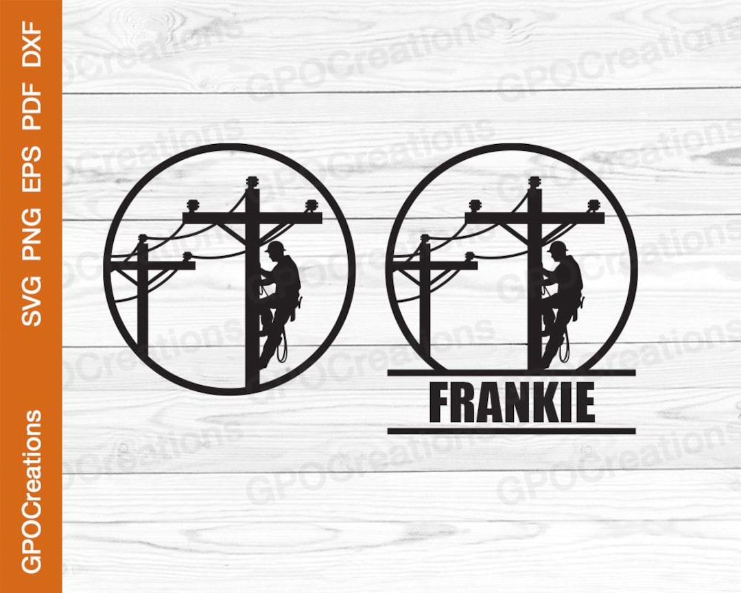 Lineman Monogram SVG, Lineman SVG, Electrician SVG, Lineman Silhouette ...