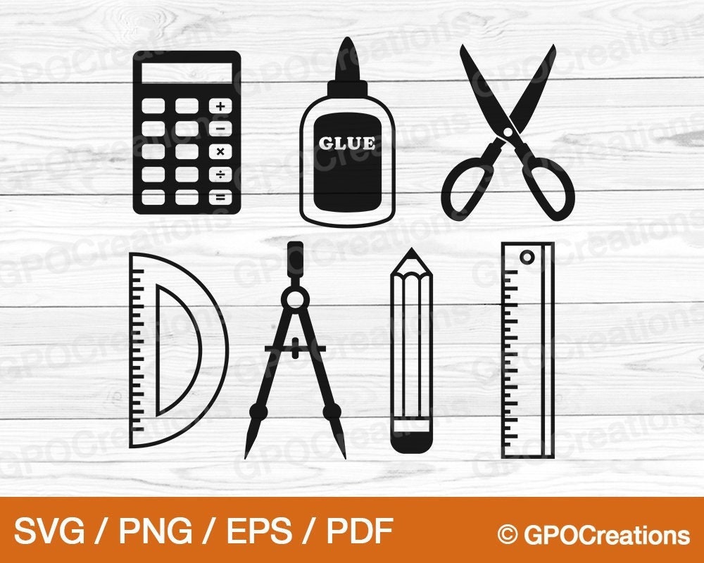 School SVG Teacher SVG School Supplies SVG Back to School | Etsy