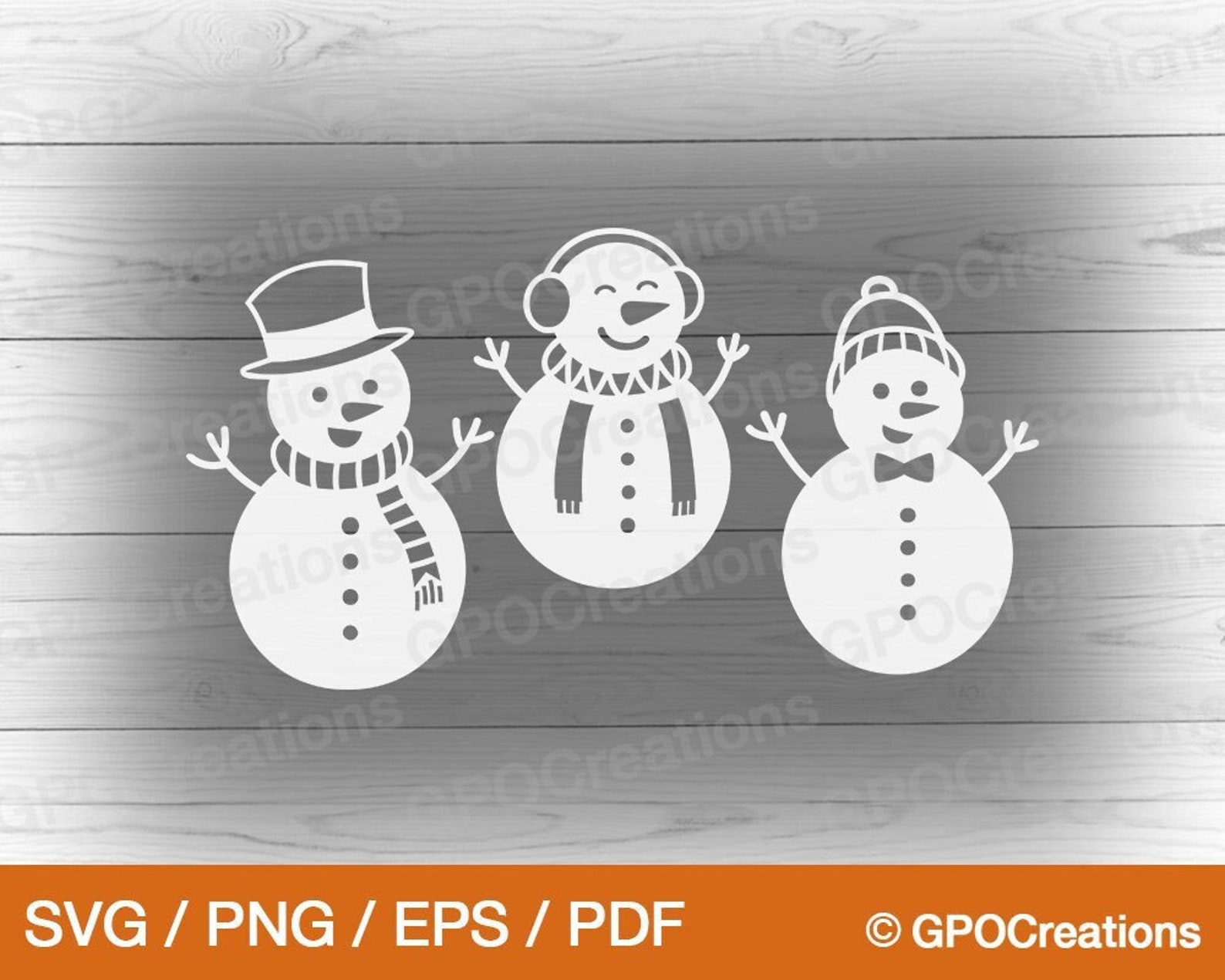 Snowman SVG Christmas Snowman SVG Snowman Ornament SVG - Etsy