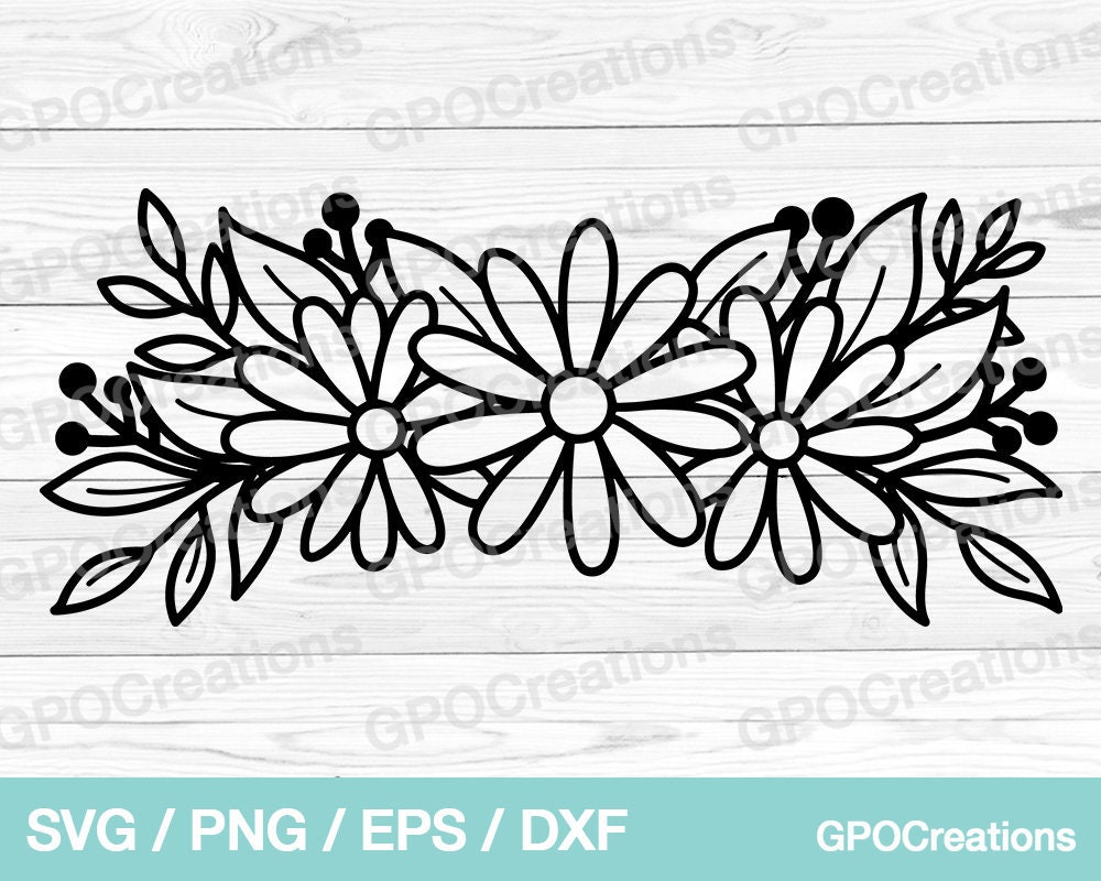 Daisy Svg Daisy Flower Svg Daisy Cut File Svg Flower Svg | Etsy Canada