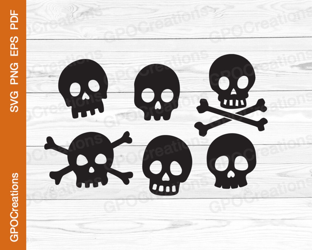 Halloween Skulls SVG Bundle, Bones and Skulls SVG, Skulls SVG ...