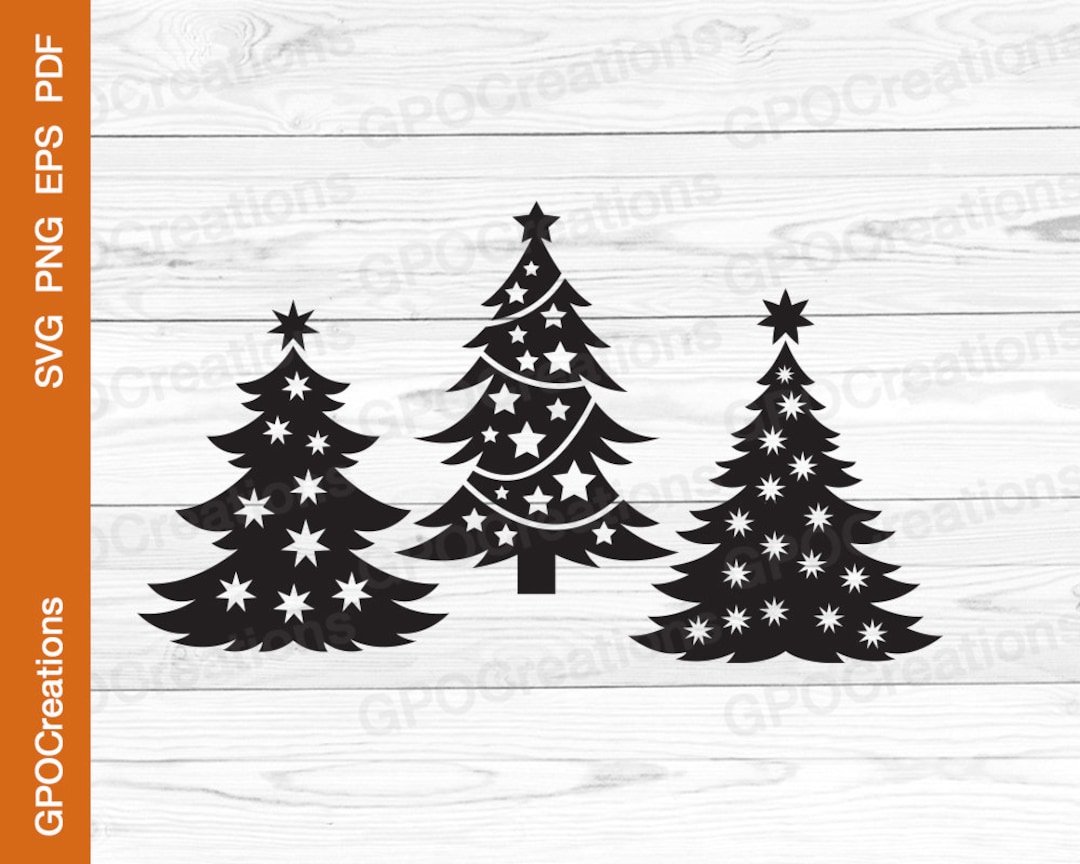 Christmas Tree SVG, Christmas Trees SVG, Merry Christmas SVG, Pine ...