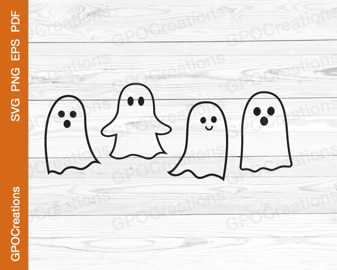 Ghosts SVG, Cute Ghosts SVG, Halloween SVG, Kids Halloween Svg ...
