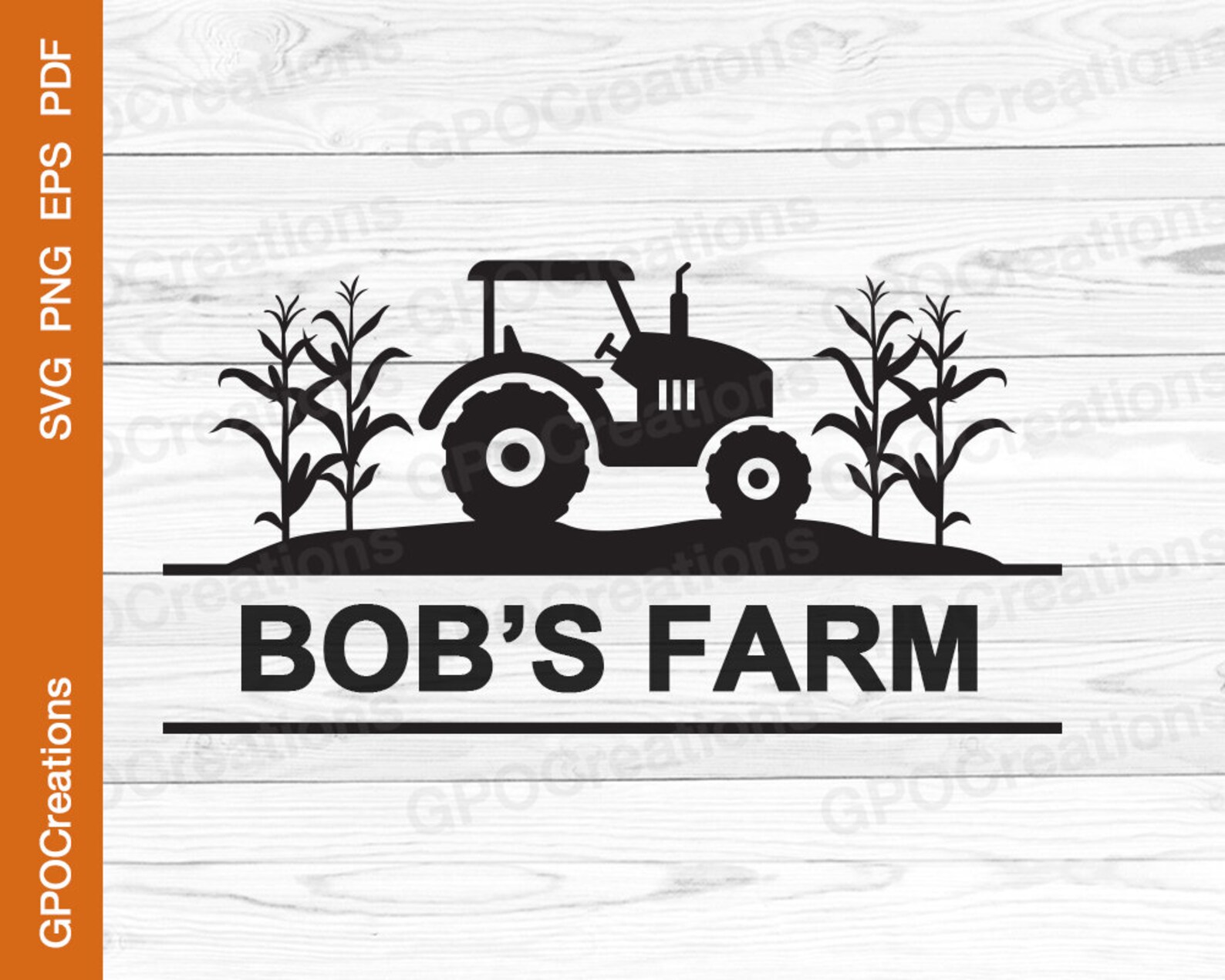 Tractor Monogram SVG, Farmer Monogram SVG, Farm Tractor SVG, Farm Svg ...