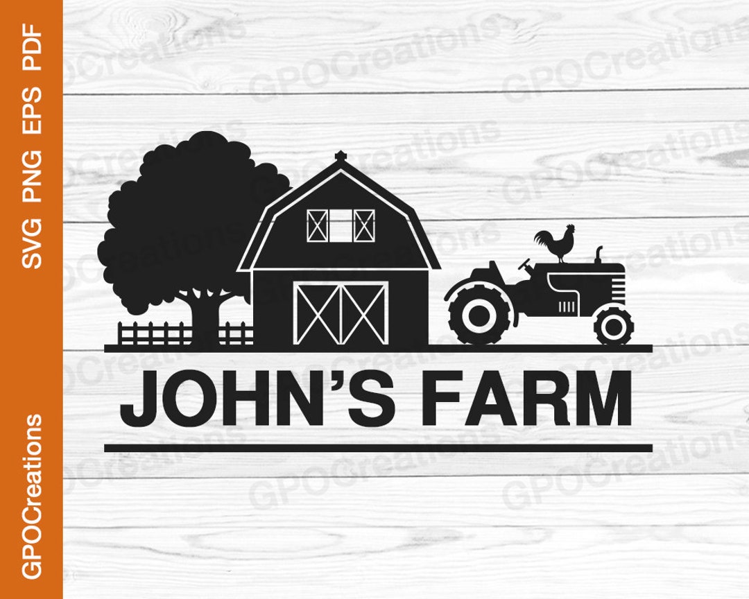 Farm SVG, Farm Split Frame SVG, Farm Monogram Svg, Farm Scene Svg, Farm ...