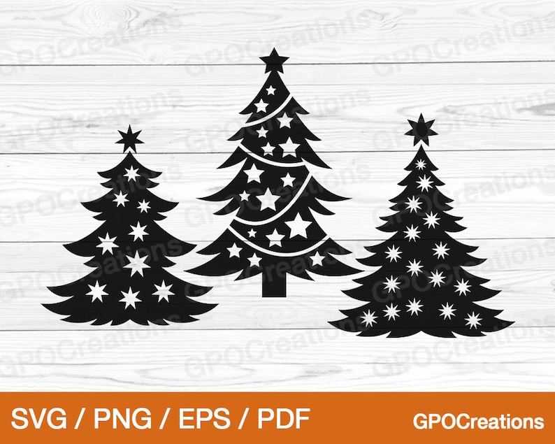 Christmas Tree SVG Christmas Trees SVG Merry Christmas SVG - Etsy