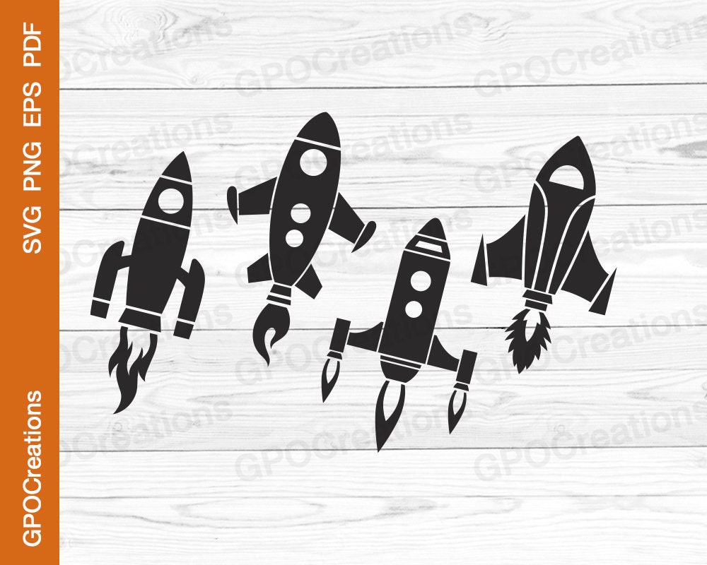 Spaceship SVG, Rocket SVG, Spaceship PNG, Spaceship Bundle Svg, Space ...