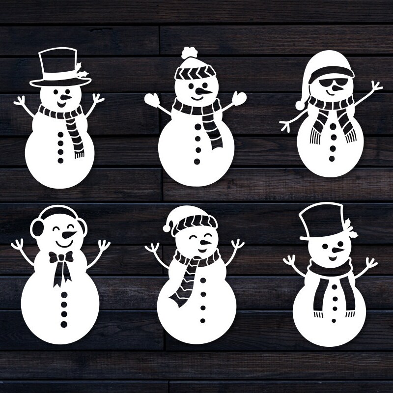 Snowman Svg File - Etsy