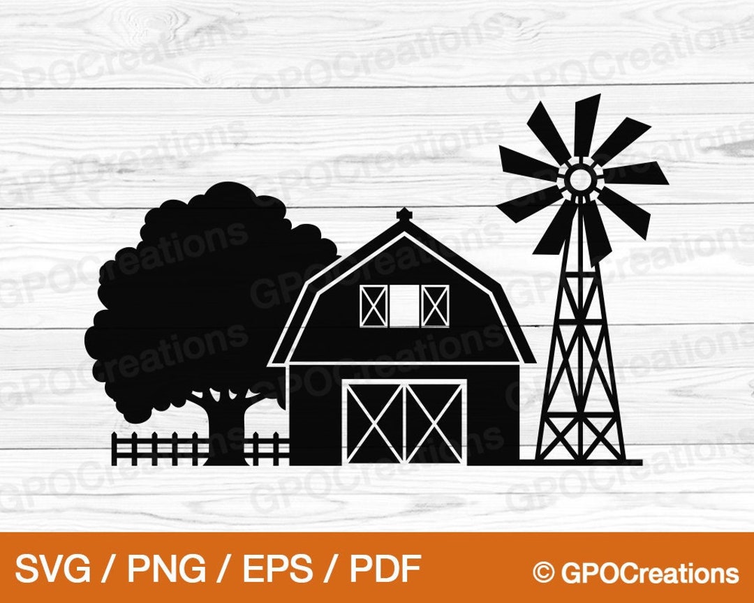 Farm SVG Farm Life SVG Farm Backdrop SVG Farm Scene Svg - Etsy