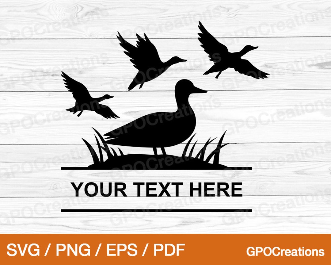 Duck SVG Duck Hunting Monogram SVG Duck Hunting SVG Duck - Etsy