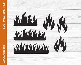 Fire SVG, Flames SVG, Fire Flame SVG, Flame Svg, Fire Clipart, Flames ...