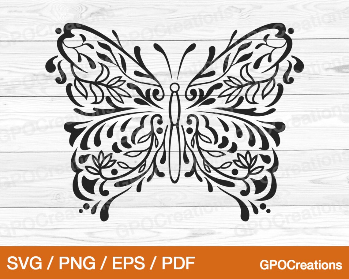 Butterfly SVG Butterfly Cut File Butterfly Silhouette - Etsy