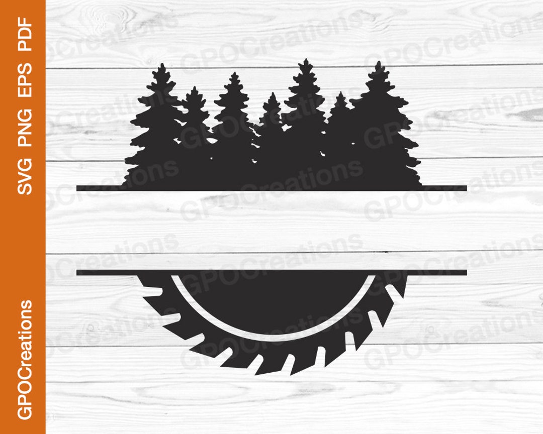 Saw Blade SVG, Saw Blade Split Frame, Woodworking SVG, Lumberjack SVG ...