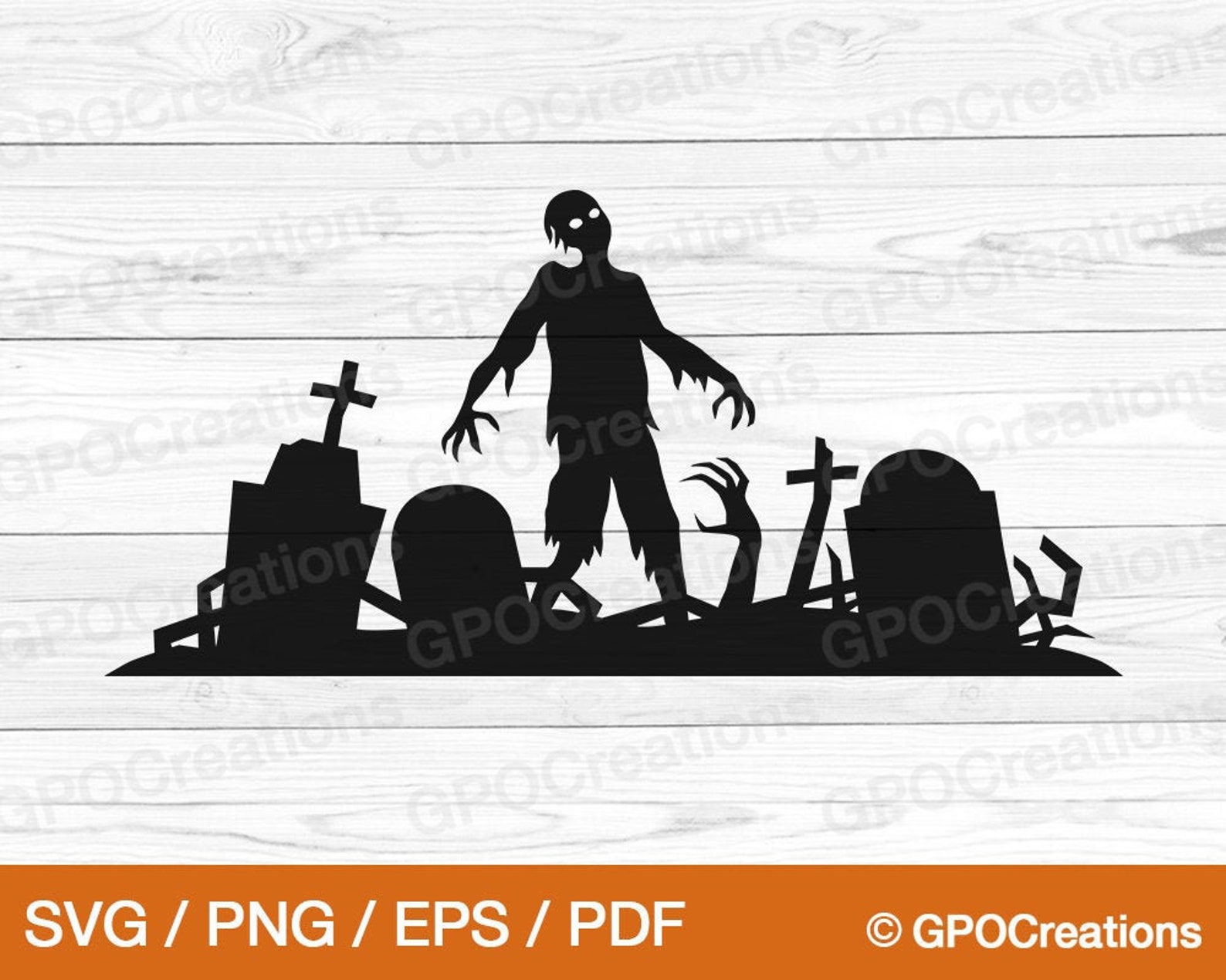 Zombie SVG Halloween Zombie SVG Halloween Graveyard SVG - Etsy