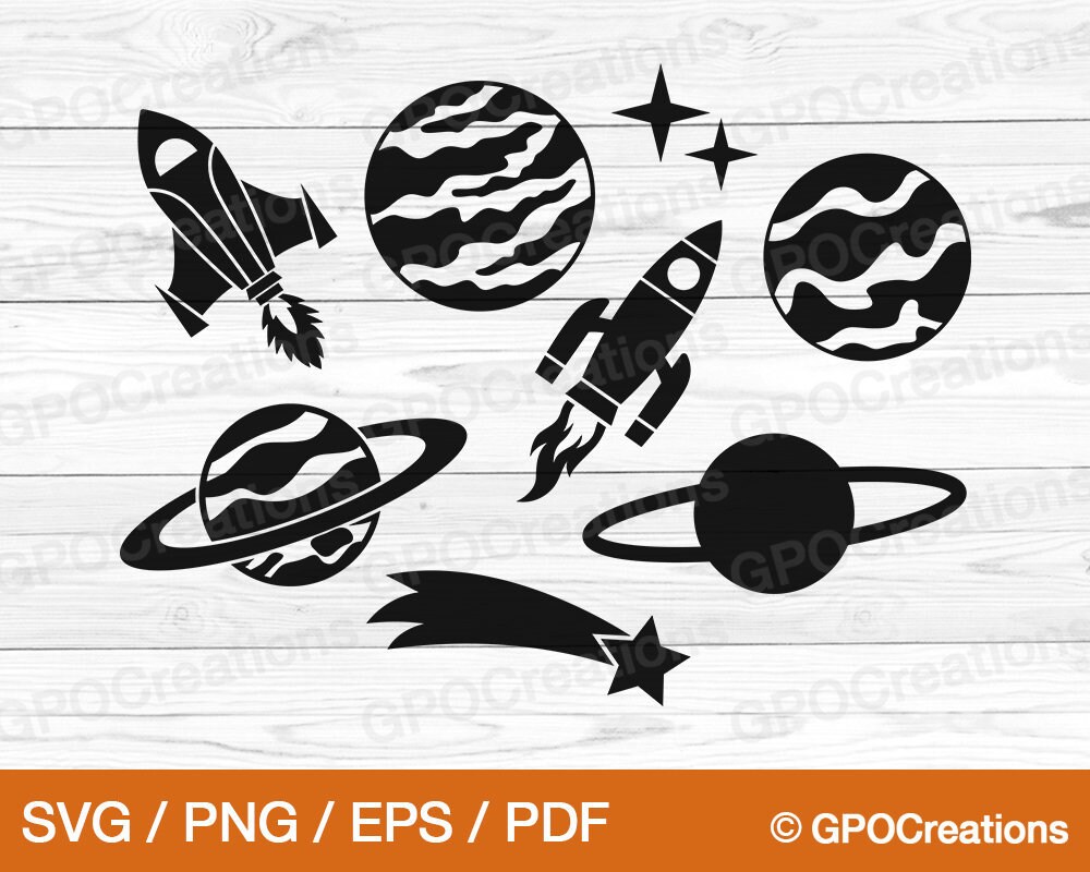 Spaceship SVG, Space SVG, Planet SVG, Rocket Svg, Spaceship Png, Rocket ...