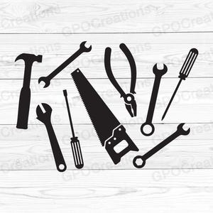 Tools SVG, Tools Cut File, Tools PNG, Tools Clipart, Mechanic Tools SVG ...