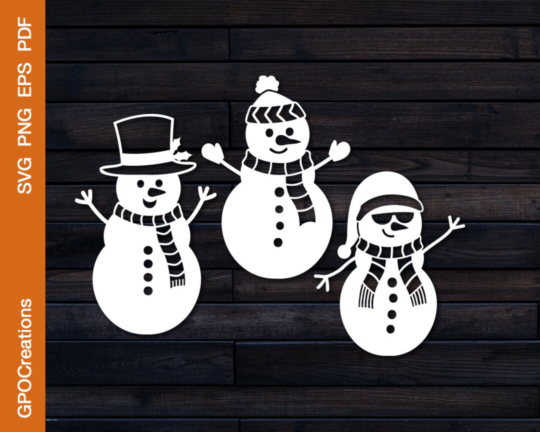 Snowman SVG, Christmas Snowman SVG, Snowman Ornament SVG, Snowman ...