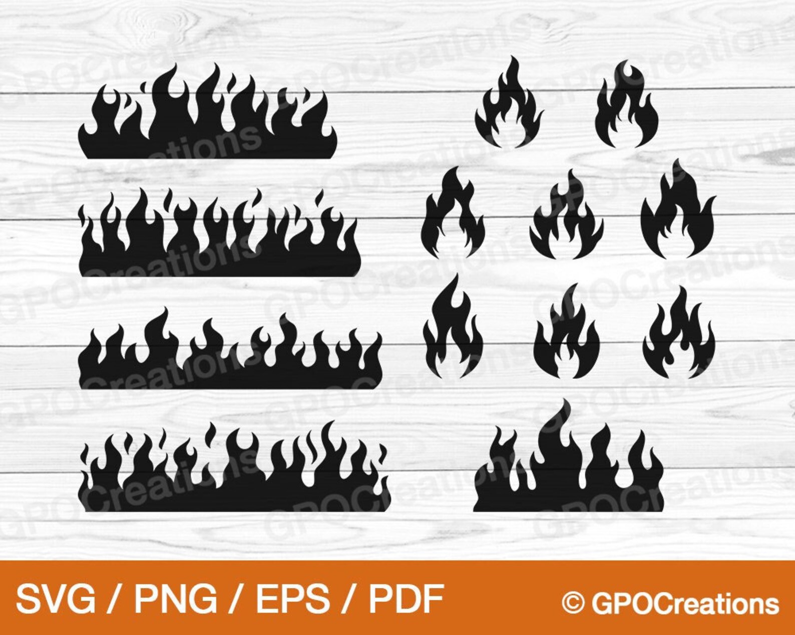 Fire SVG Bundle, Flames SVG, Fire Flame SVG, Flame Svg, Fire Clipart ...