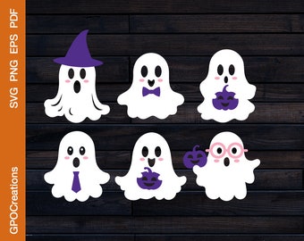55+ Ghosts Svg Bundle, Halloween Svg, Girl Ghost Svg, Halloween Cut ...