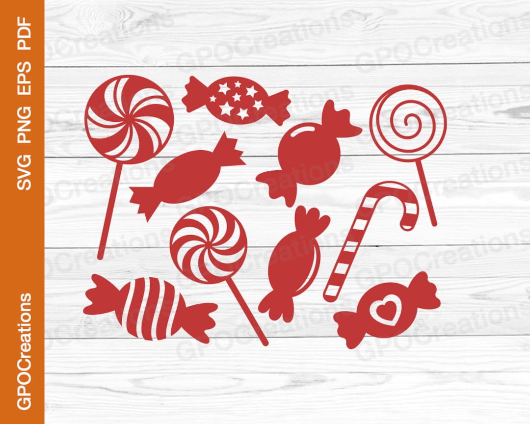 Candy SVG, Christmas Peppermint Candy SVG, Candy Cane SVG, Christmas ...