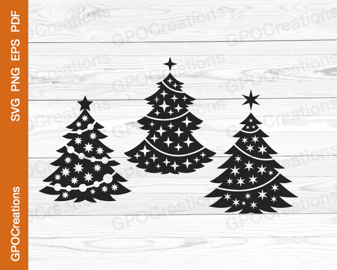 Christmas Tree SVG, Christmas Trees SVG, Merry Christmas SVG, Pine ...