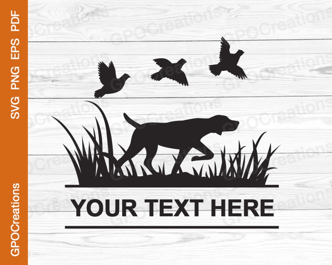 Quail Hunting SVG, Hunting Dog SVG, Hunting Dog Monogram Svg, Hunting ...