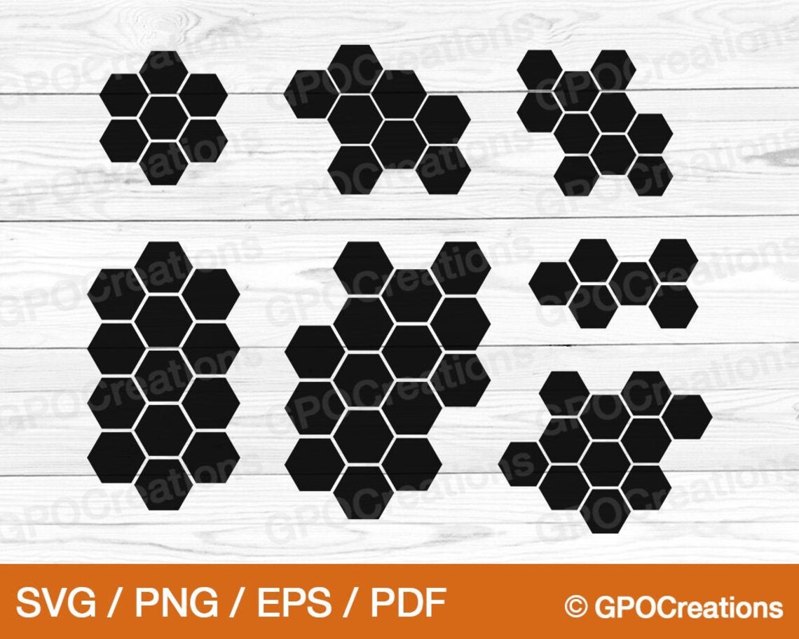 Honeycomb SVG Honeycomb Cut File Honeycomb PNG Hexagon SVG | Etsy