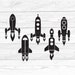 Spaceship SVG, Rocket SVG, Spaceship Bundle Svg, Spaceship PNG, Rocket ...