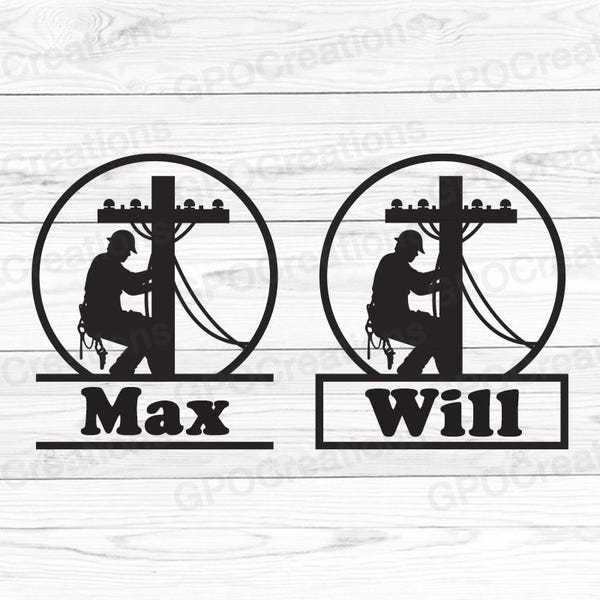 Lineman Svg - Etsy