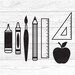 School SVG, School Supplies SVG, Teacher SVG, School Supplies Clipart ...
