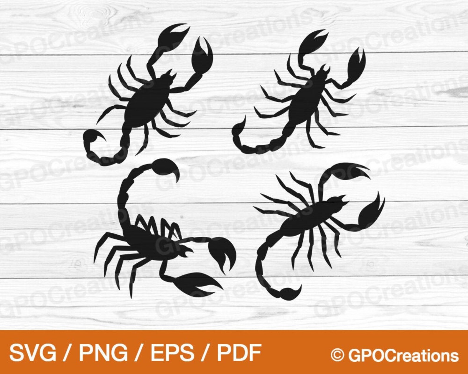 Scorpion SVG Halloween Scorpion SVG Scorpion Silhouette - Etsy