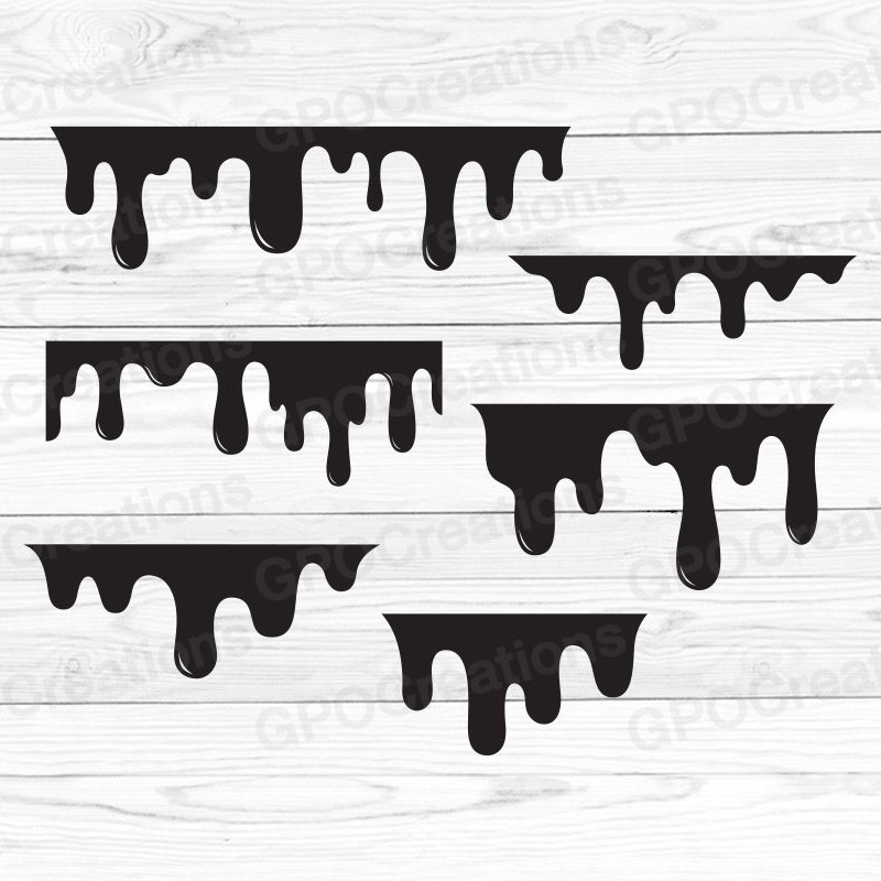 Drip Svg - Etsy