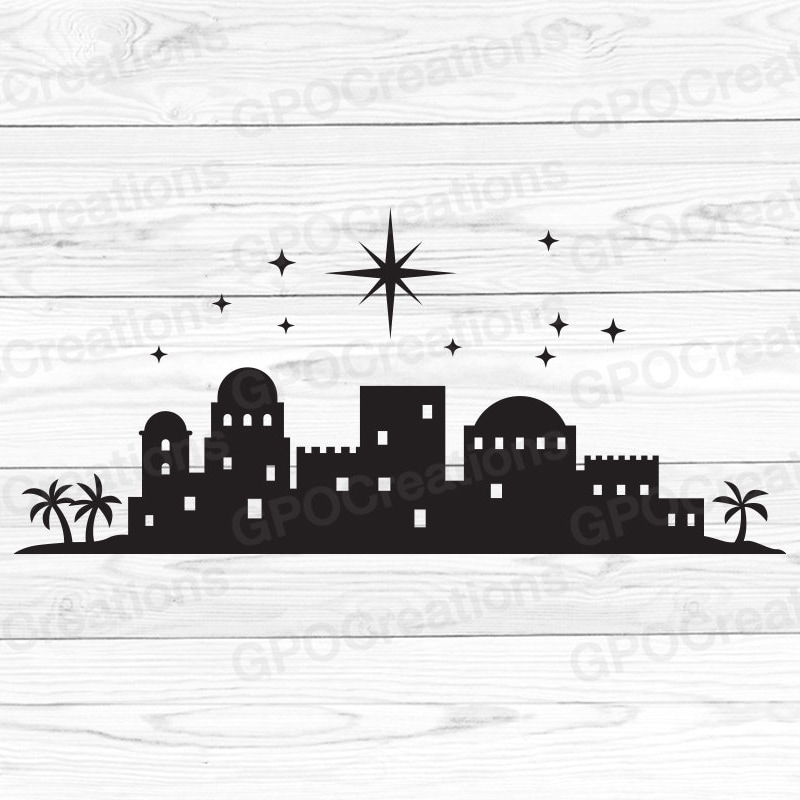 Bethlehem Town Clipart - Etsy
