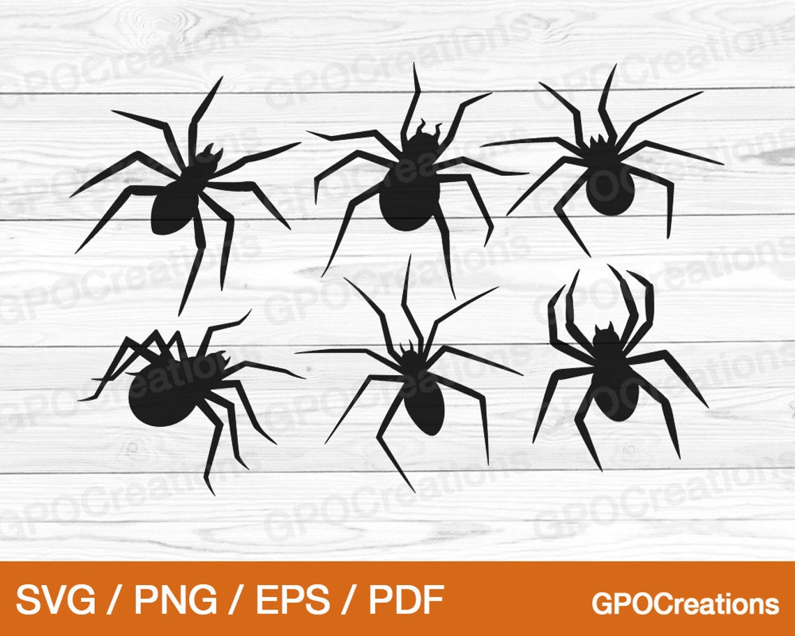 Spiders SVG Halloween Spiders SVG Spooky Spiders Cut File - Etsy